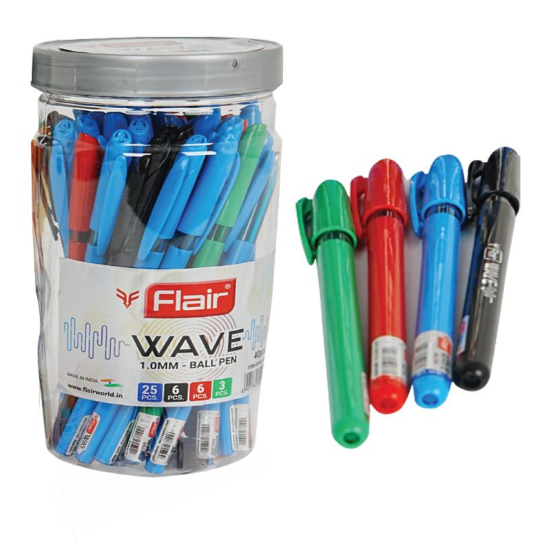 Flair Wave Ball Pen (40 Pieces Jar)