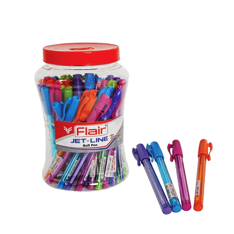 Flair Jet Line Ball Pen (40 Pieces Jar)