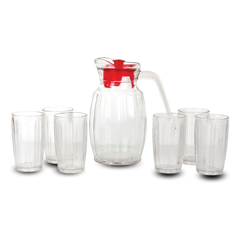Water Jug & Glass Set 7 Pieces